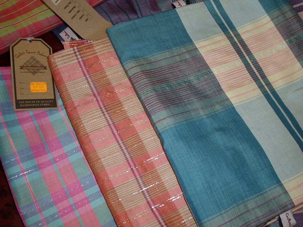 In passing - Malaysian: The Tenun Pahang, a works of arts....